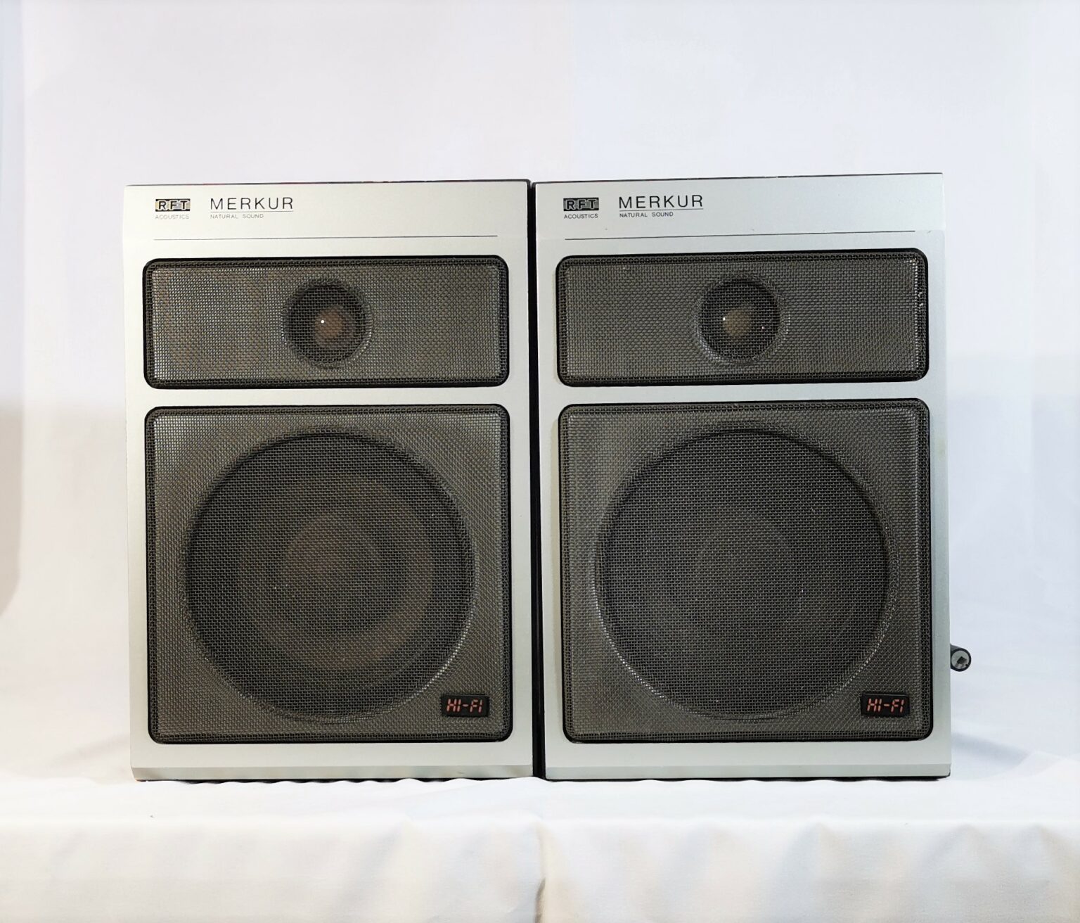 RFT Lautsprecher MerkurB 9151 silber - DDR-HIFI-TECHNIK