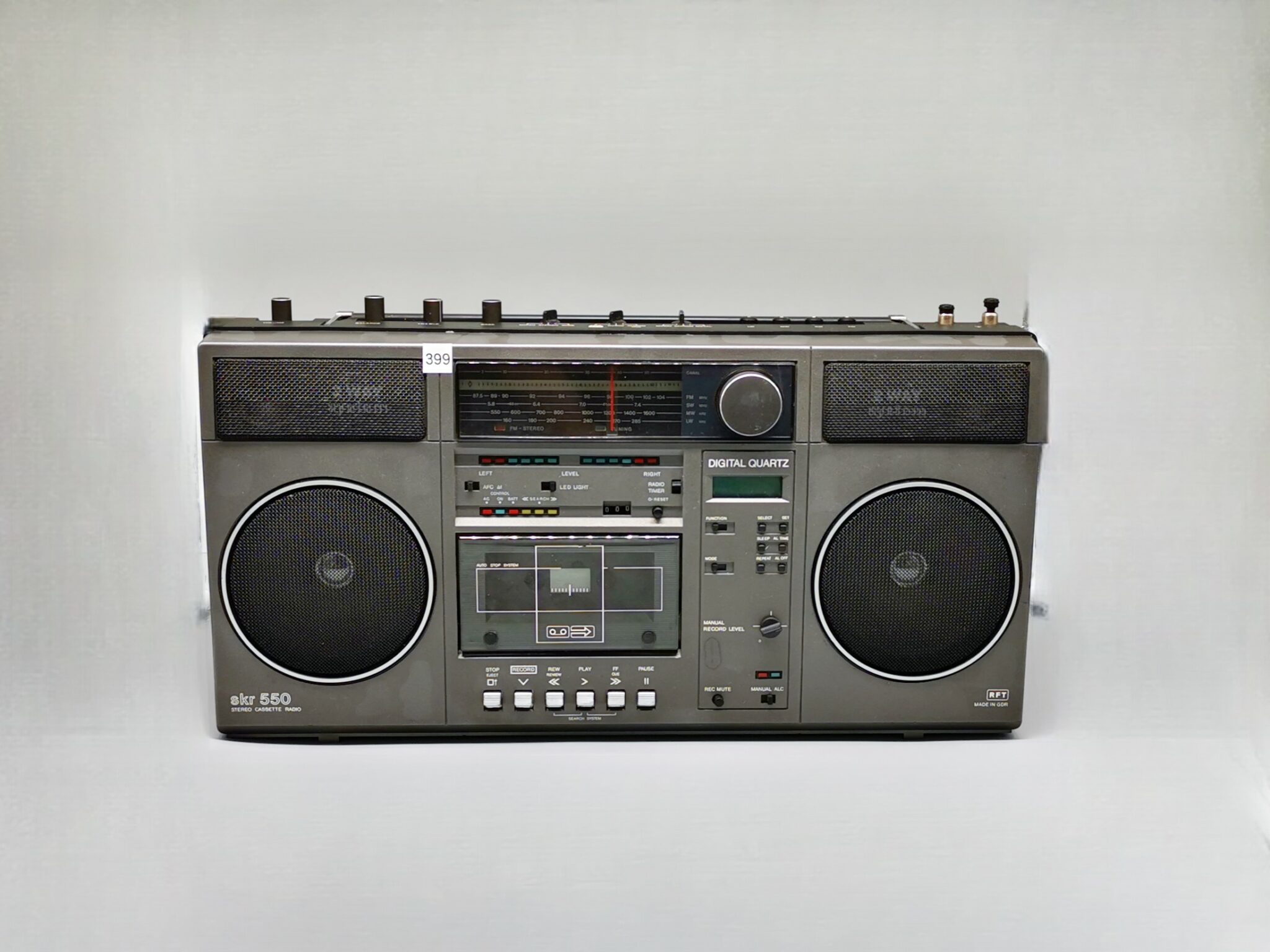 RFT Stereorekorder SKR 550 grau - DDR-HIFI-TECHNIK